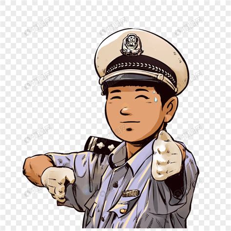 交通警察元素素材下载 正版素材401122639 摄图网