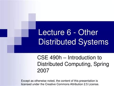 PPT Lecture Other Distributed Systems PowerPoint Presentation Free Download ID