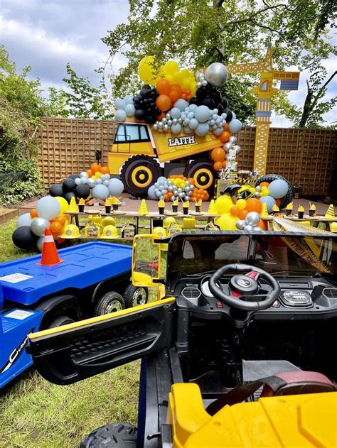 Construction Party Birthday Party Ideas Photo 1 Of 19 Construction