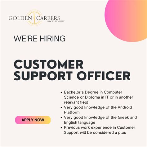 Golden Careers Recruitment On Linkedin Customersupportofficer