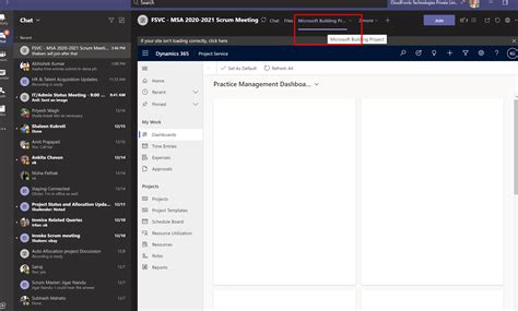 Teams Collaboration With Project Operations D365 Feeds