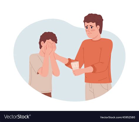 Respecting Teenager Feelings 2d Isolated Vector Image