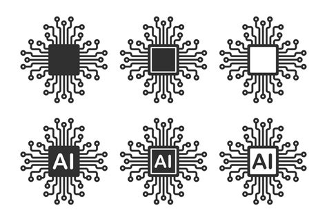 Premium Vector Ai Generate Icon Machine Learning Micropchip Symbol Ml