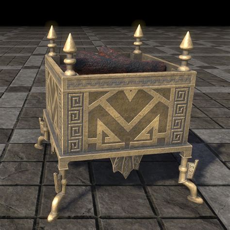 Online Dwarven Brazier Square Polished Uesp Wiki The Unofficial Elder Scrolls Pages