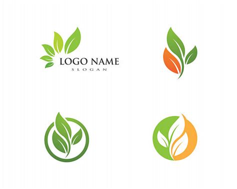绿叶树叶logo标志矢量图素材图片logo图标图片素材 花瓣网
