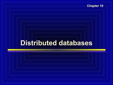 Introduction To Distributed Database Ppt