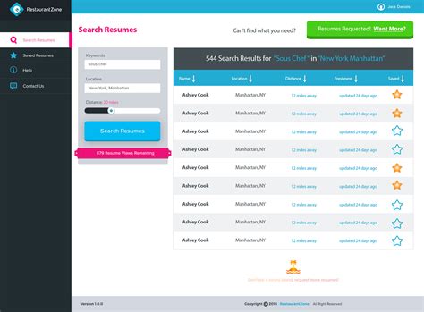 improved usability and ui for job recruiting service on behance
