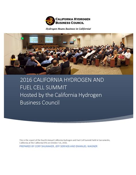 Chbc Reports California Hydrogen Business Council