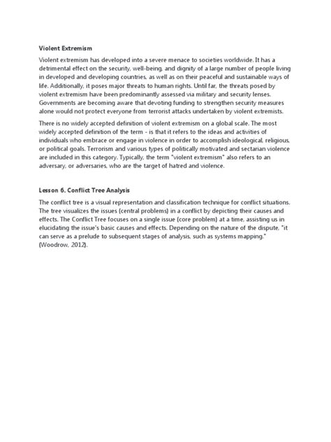 Conflict Tree Analysis Pdf