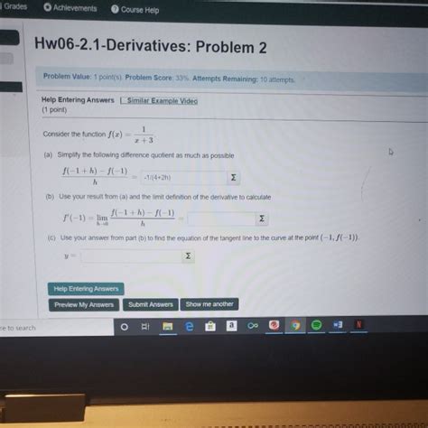Solved Grades Achievements Course Help Hw06 21 Derivatives