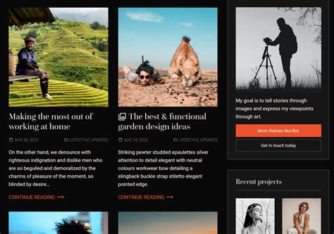 Katerina Photography And Portfolio Wordpress Theme