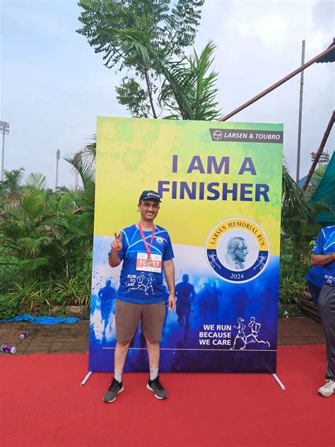 Arjun Gautam On Linkedin 10km Half Marathon Today Morning Larsen