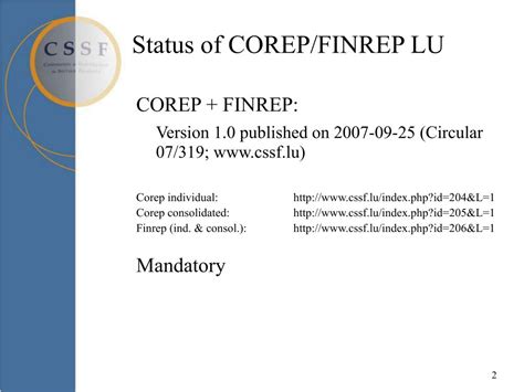 Ppt Corep Finrep Powerpoint Presentation Free Download Id4007854