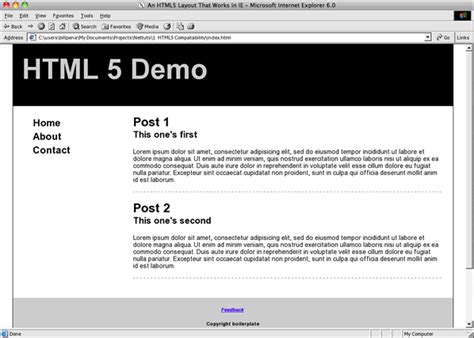 How To Make All Browsers Render Html5 Mark Up Correctly Even Ie6