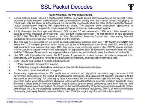 Ppt Ssl Packet Decodes Powerpoint Presentation Free Download Id