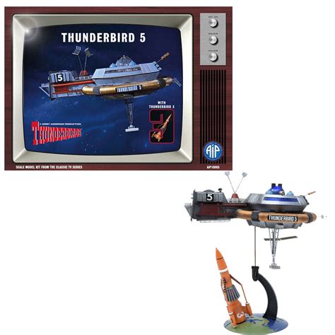 Adventures In Plastic Thunderbird 5 With Thunderbird 3 Plastic Model K