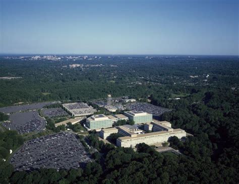 Aerial View Of Cia Headquarters Langley Virginia Digital File From