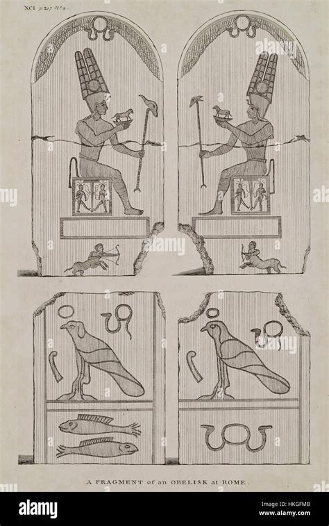 This Artwork By Richard Pococke Dated 1745 Depicts A Fragment Of An