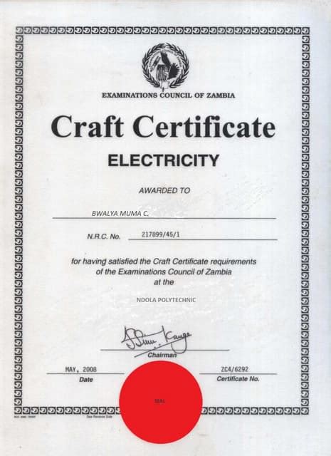 Electrical Certificate Dup Pdf
