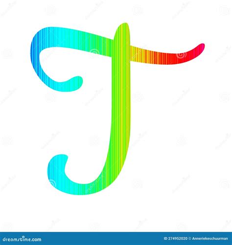 彩虹色条纹拼成的字母t 库存例证 插画 包括有 信函 数据条 分集 橙色 绿色 查出 抽象 274952020