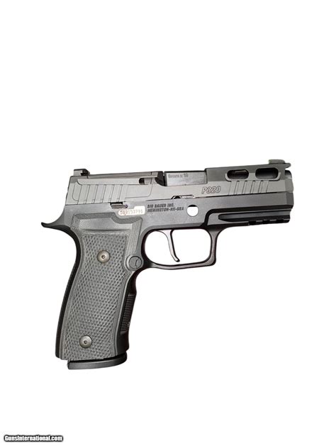 Used Custom Sig Sauer P320 9mm Ported Slide Alloy Grip Module Flat Trigger For Sale
