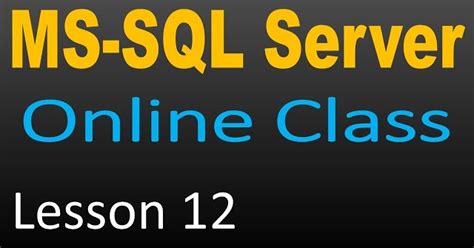 SQL Server Online Class 12 Synonyms And Sequences In SQL Server