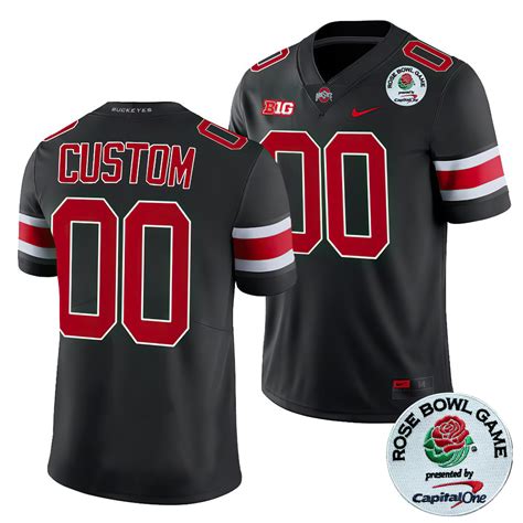 Ohio State Buckeyes Custom Jersey Rose Bowl Game Patch All Stitched