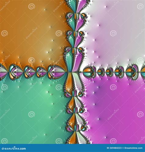 Fractal Complex Color Mandelbrot Set Detail Digital Artwork For