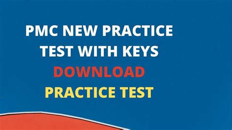 PMC New Practice Test PDF Download Wisegot
