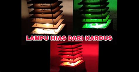 24 Lampu Hias Dari Kardus
