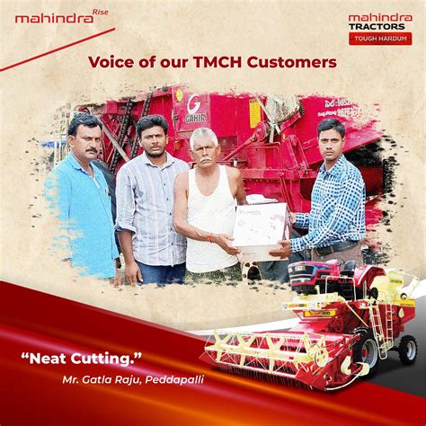 Mahindra Tractors On Twitter Lets Hear From Gatla Raju From Peddapalli District Of Telangana