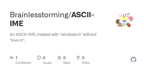 Github Brainlesstormingascii Ime An Ascii Ime Created With Windowsh Without Immh