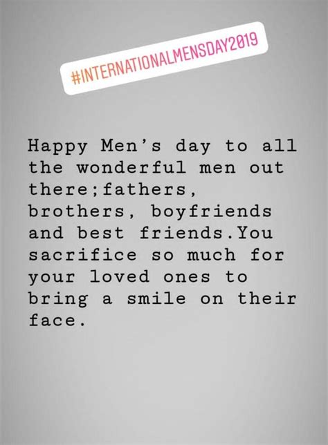 Mona P On Linkedin Happyinternationalmen Sacrifice Men