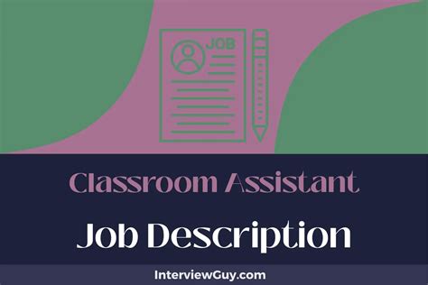Classroom Assistant Job Description [updated For 2025]