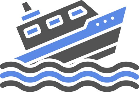 Ship Sinking Vector Icon Style 22409364 Vector Art At Vecteezy