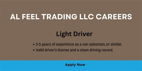 Al Feel Trading Llc Careers Urgent Job Vacancies In Dubai