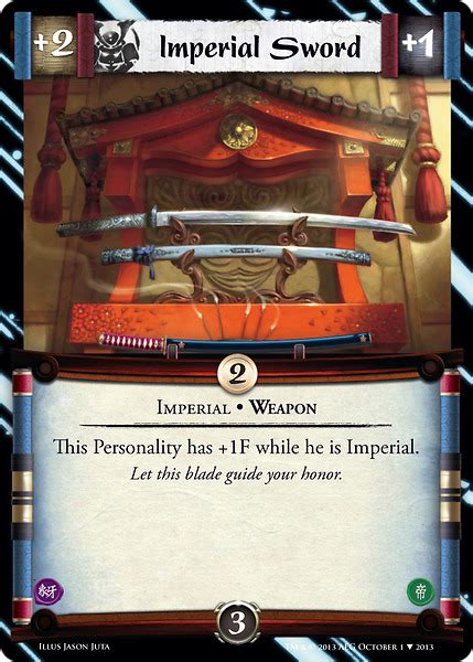 Imperial Swordcard L5r Legend Of The Five Rings Wiki Fandom