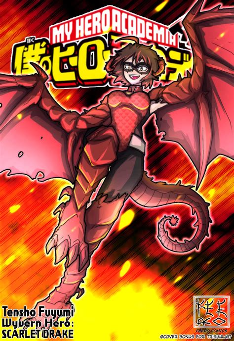 Bnha Oc Commish Tensho Fuyumi Cover Art By Feerocomics On Deviantart