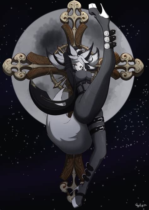 Rule 34 Dya Rikku Vtuber Face Markings Female Fox Ears Virtual Youtuber Vyugen White Eyes