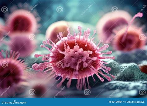 Bacterial Colony Under Microscope Stock Image Image Of Science