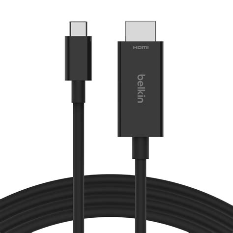 Belkin Câble Usb C Hdmi 21 Mâlemâle 2 M Avc012bt2mbk Achat