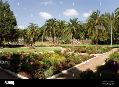 Gardens of the Ghion Hotel in Addis Ababa Ethiopia Stock Photo - Alamy