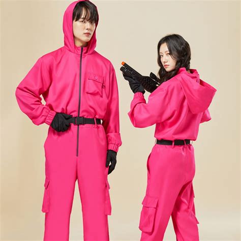 오징어 게임 핑크 수트 관리자 반티진행요원병정 Bg402 반티 공식 사이트