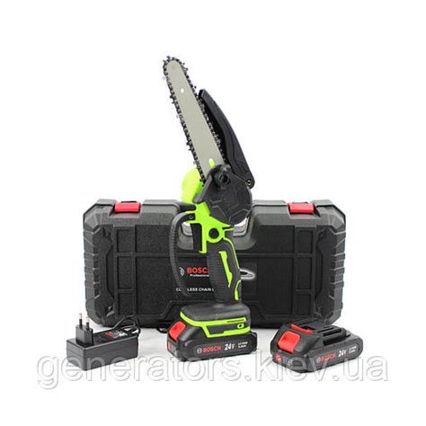 Аккумуляторная мини-пила Bosch UniversalChain 18 (24V, 5Аh, шина 15 см ...