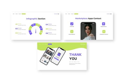 Marketplace Apps Mobile App Powerpoint Templates Incl Wallet And App