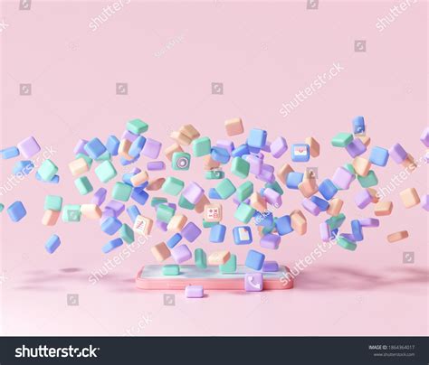 3d Mobile Application Development Concept Floating Stock Illustration 1864364017 Shutterstock