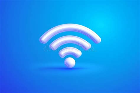 Flat Wifi Icon Symbol Illustration 3d Wifi Symbol Clean Design Modern Technology Wireless