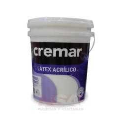 Pintura Latex Cremar Interior Exterior X 10 Lts Lavable Color Blanco