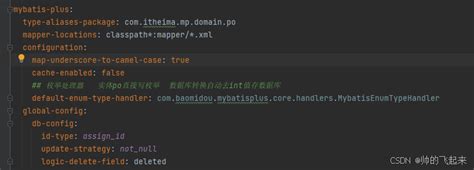 Mybatis Plus常用配置mybatisplus配置mapper扫描路径 Csdn博客