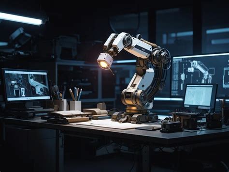 Premium Ai Image Revolutionizing Industrial Robotics Inside Design Research Laboratory 3